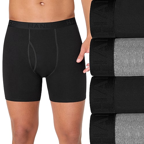 Click here for Hanes Mens 4 Pack Boxer Briefs Bonus Pack Ubbbz4... prices