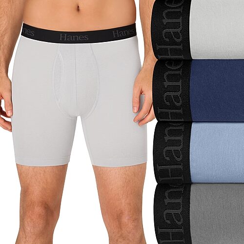 Click here for Hanes Mens 4 Pack Support Pouch Boxer Briefs Bonus... prices