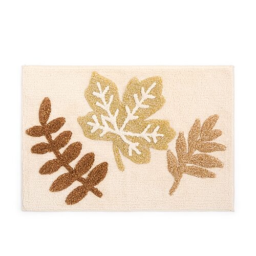 Click here for Avanti Leaf Bath Rug  One Size  Beige prices