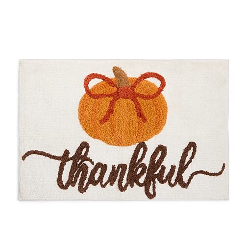 Click here for Avanti Thankful Bath Rug  One Size  White prices