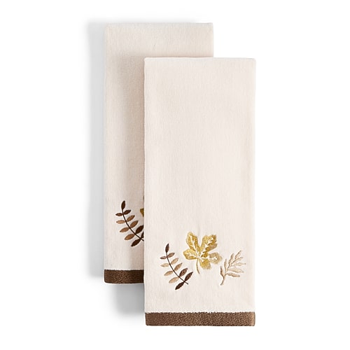 Click here for Avanti Ombre Leaf 2-pc. Hand Towel  One Size  Beig... prices