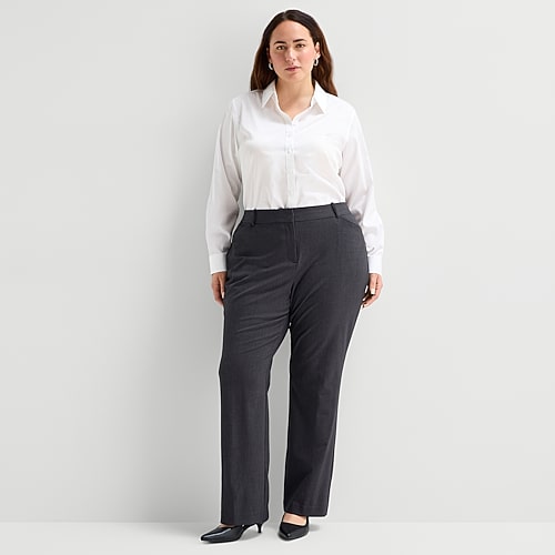 Click here for Liz Claiborne Audra Curvy Womens Plus Straight Mid... prices
