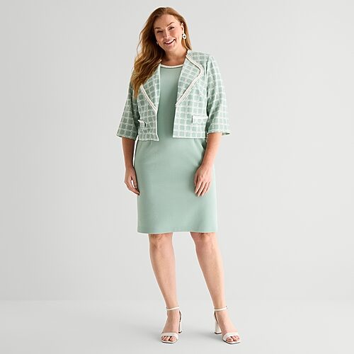 Click here for Maya Brooke Womens Plus Jacket Dress  20w  Green prices