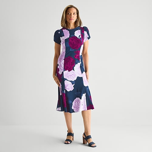Click here for Marc New York Womens Midi Round Neck Short Sleeve... prices