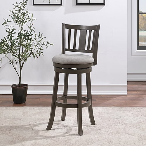 Click here for AVALON FURNITURE Upholstered Swivel Bar Stool  One... prices