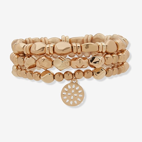 Click here for a.n.a Gold Tone Womens 3-pc. Bracelet Set  One Siz... prices