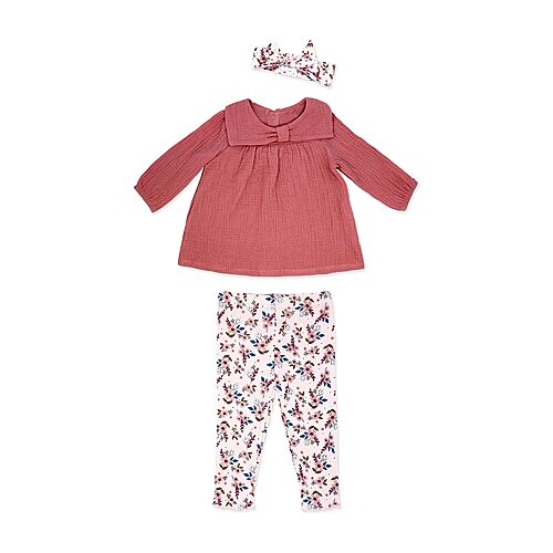 Click here for Baby Mode Baby Girls Long-Sleeve Top  Pant and Hea... prices