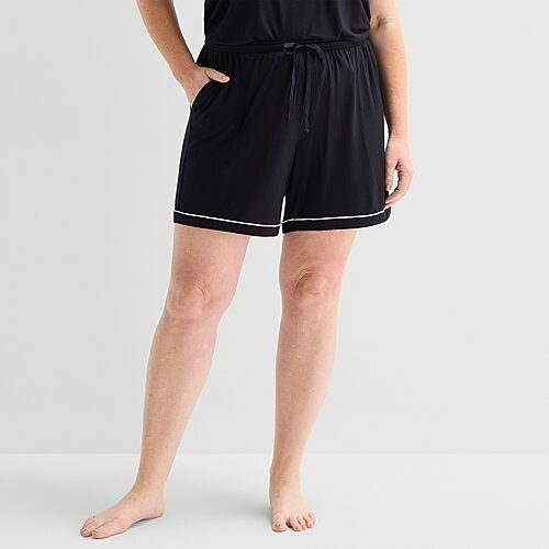 Click here for Liz Claiborne Womens Plus Pajama Shorts  1x  Black prices