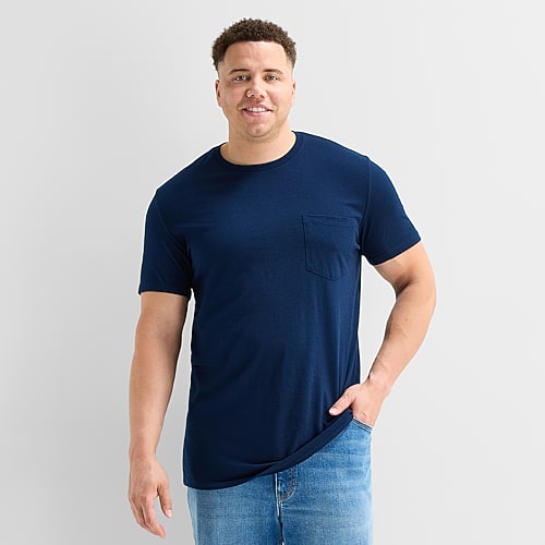 Click here for St. Johns Bay Super Soft Pocket Mens Crew Neck Sho... prices