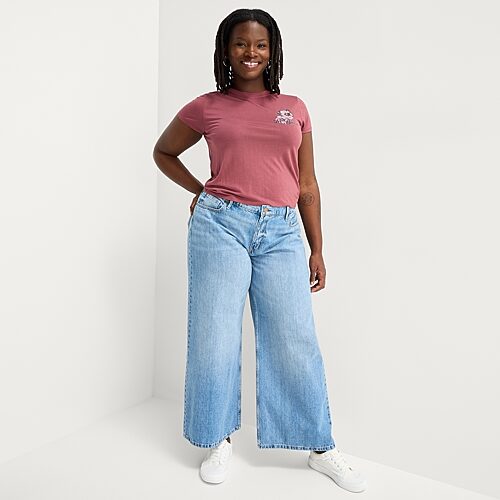 Click here for Arizona Womens Juniors Plus Low Rise Baggy Fit Jea... prices