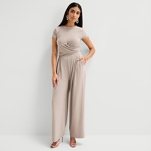 Click here for Bold Elements Womens Wide Leg Pleated Pant  Petite... prices