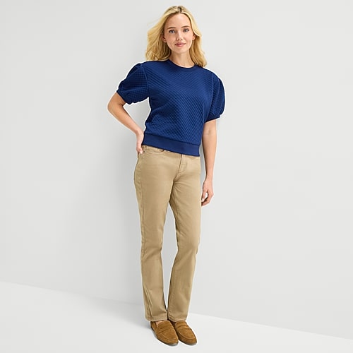 Click here for St. Johns Bay Womens Straight Leg Jean  6 Petite... prices