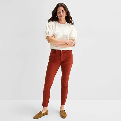 Click here for St. Johns Bay Womens Mid Rise Secretly Slender Ski... prices