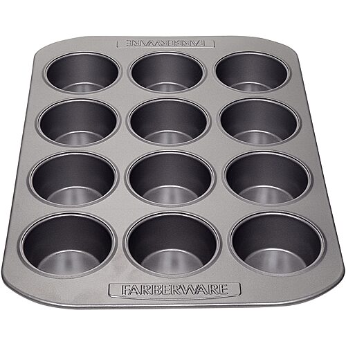 Click here for Farberware 12-Cup Muffin Pan  One Size  Gray prices