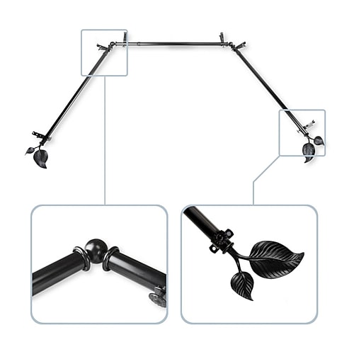 Click here for Rod Desyne Ivy Bay Window Rod  One Size  Black prices