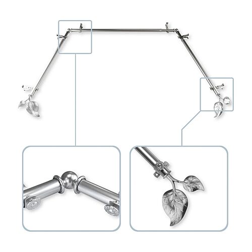 Click here for Rod Desyne Ivy Bay Window Rod  One Size  Silver prices