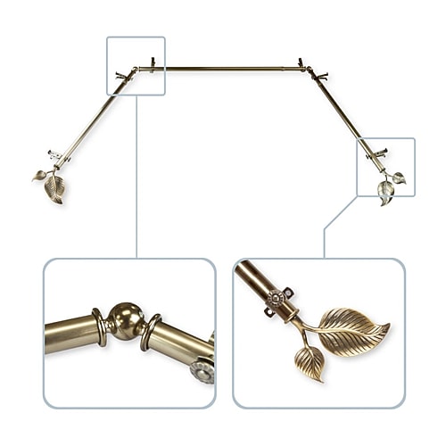 Click here for Rod Desyne Ivy Bay Window Rod  One Size  Brown prices