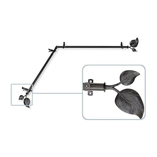 Click here for Rod Desyne Ivy Corner 13/16 IN Adjustable Curtain... prices