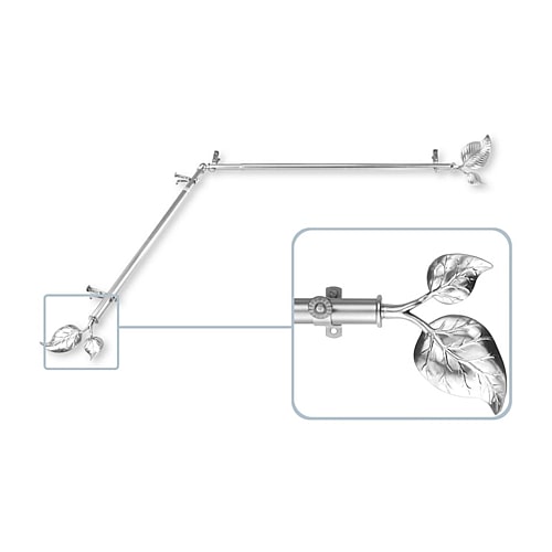 Click here for Rod Desyne Ivy Corner 13/16 IN Adjustable Curtain... prices