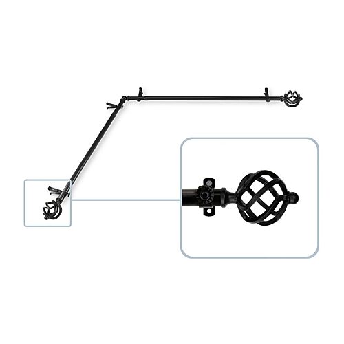 Click here for Rod Desyne Twist Corner 13/16 IN Adjustable Curtai... prices