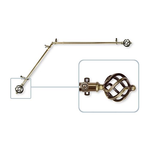 Click here for Rod Desyne Twist Corner 13/16 IN Adjustable Curtai... prices