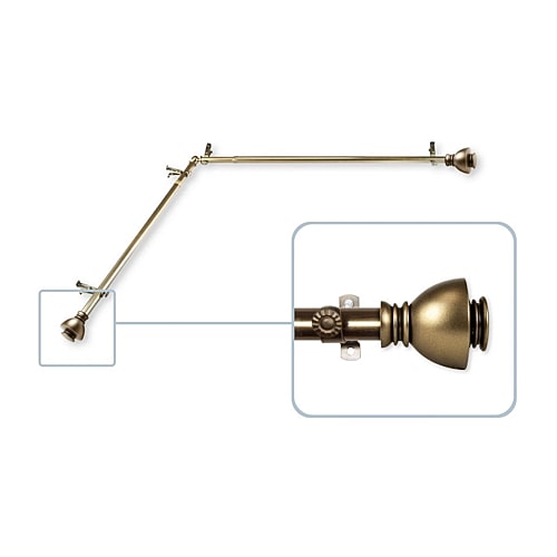 Click here for Rod Desyne Alma Corner 13/16 IN Adjustable Curtain... prices