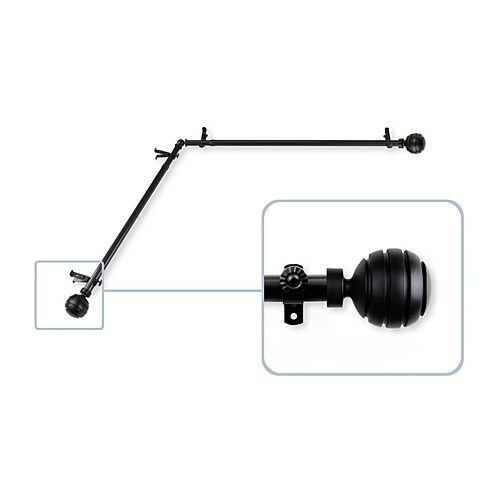 Click here for Rod Desyne Poise Corner 13/16 IN Adjustable Curtai... prices