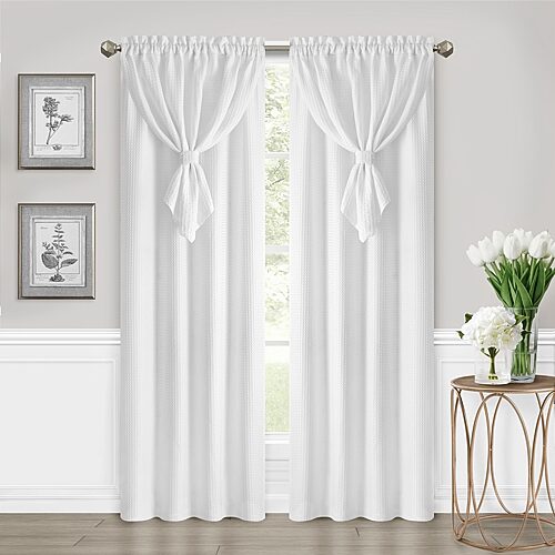 Click here for Achim Allegra Rod Pocket Light-Filtering Single Cu... prices