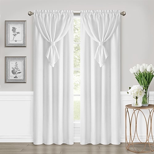 Click here for Achim Allegra Rod Pocket Light-Filtering Single Cu... prices