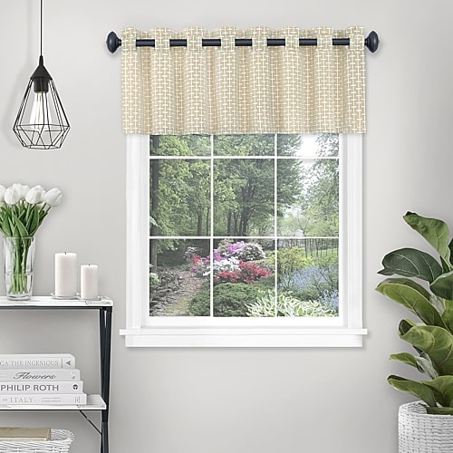 Click here for Achim Bedford Rod Pocket Tailored Valance  One Siz... prices