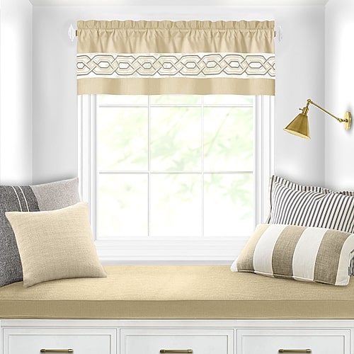 Click here for Achim Paige Rod Pocket Tailored Valance  One Size... prices