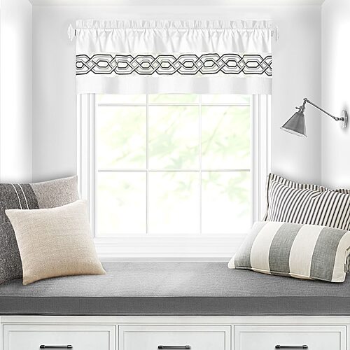 Click here for Achim Paige Rod Pocket Tailored Valance  One Size... prices