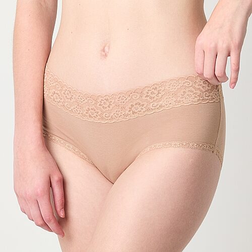 Click here for Arizona Body Cotton with Lace Boyshort Panty  Smal... prices