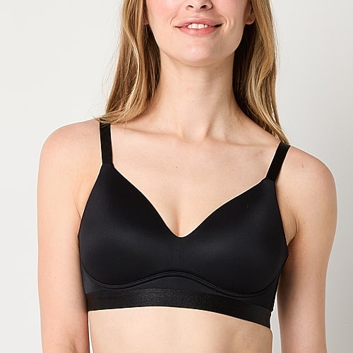 Ambrielle Bodyfit Wireless Full Coverage Bra  Ddd  Black