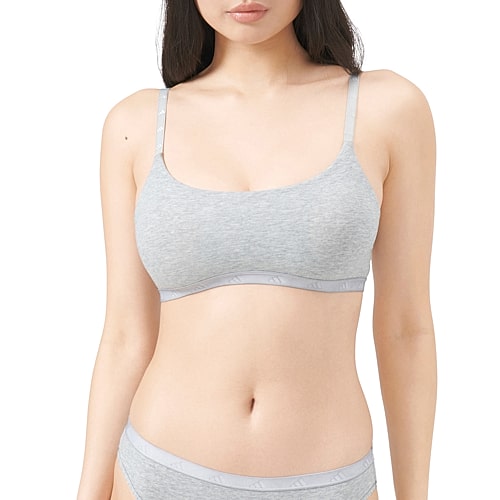 Click here for Adidas Cotton Scoop Bralette-4A0193  Medium  Gray prices