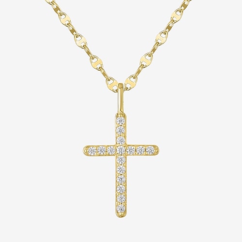 Click here for Cross (G-H / Si2 I1) Womens 1/6 CT. T.W. Lab Grown... prices