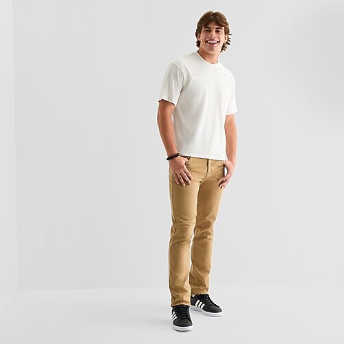 Click here for Arizona Mens Straight Leg Jean  36 29  Beige prices