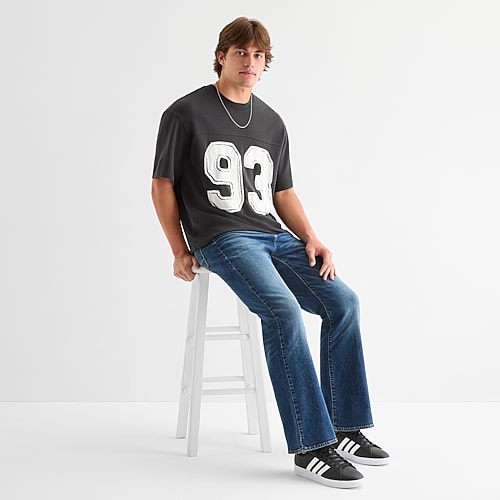 Click here for Arizona Mens Bootcut Jean  38 32  Blue prices