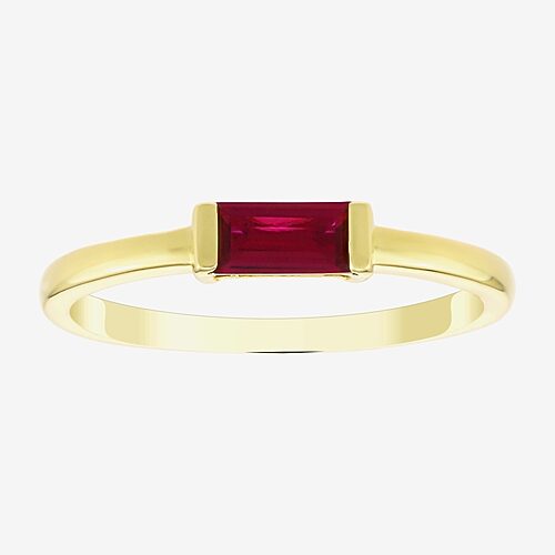 Click here for Womens Gemstone 14K Vermeil Ring  7  Red prices