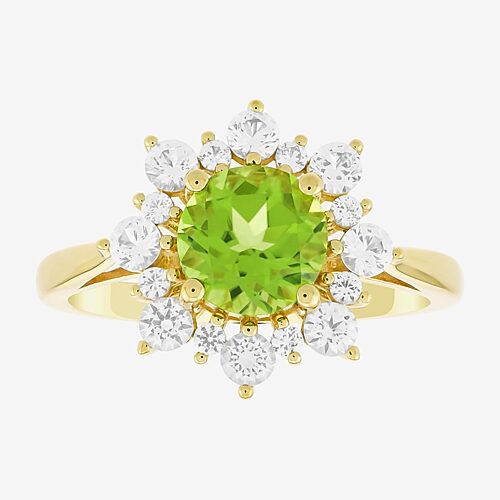 Click here for Womens Genuine Green Peridot 14K Gold Over Silver... prices