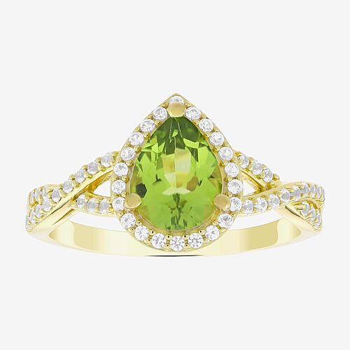 Click here for Womens Genuine Green Peridot 14K Gold Over Silver... prices
