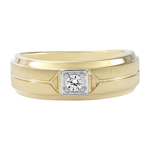 Click here for (F / Si2) Mens 1/8 CT. T.W. Lab Grown White Diamon... prices