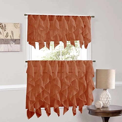Click here for Sweet Home Collection Sheer 3-pc. Rod Pocket Curta... prices