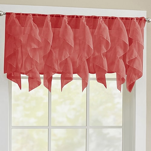 Click here for Sweet Home Collection Sheer Rod Pocket Tailored Va... prices