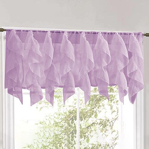 Click here for Sweet Home Collection Sheer Rod Pocket Tailored Va... prices