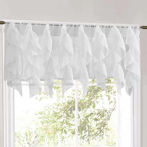Click here for Sweet Home Collection Sheer Rod Pocket Tailored Va... prices