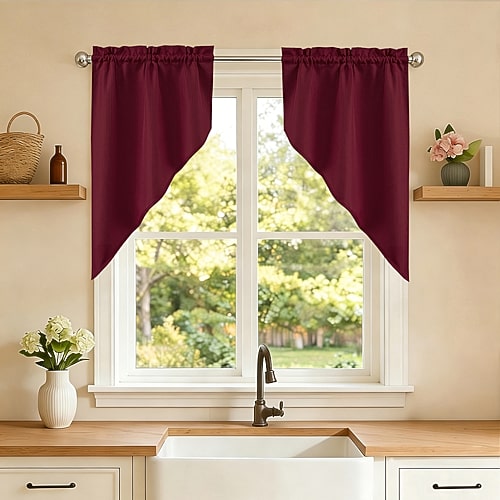 Click here for Sweet Home Collection Ripcord Rod Pocket Swag Vala... prices