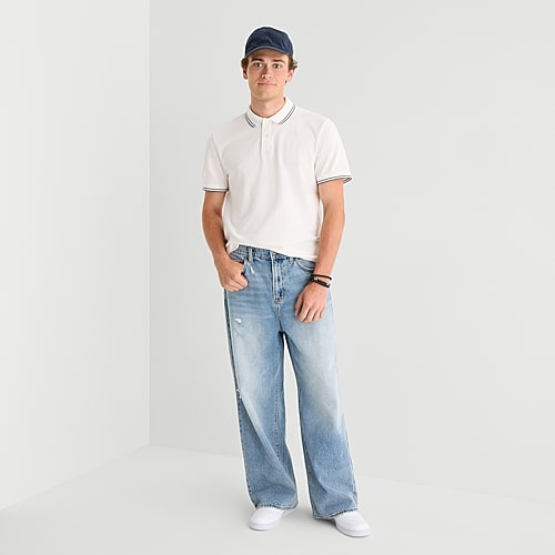Click here for Arizona Mens Ultra Baggy Fit Jean  38 32  Blue prices