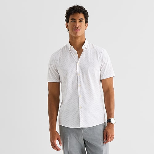 Click here for J. Ferrar Ultra Comfort Mens Short Sleeve Regular... prices
