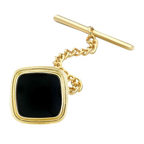 Click here for Cushion Shaped Tie Tack  One Size  Yellow prices